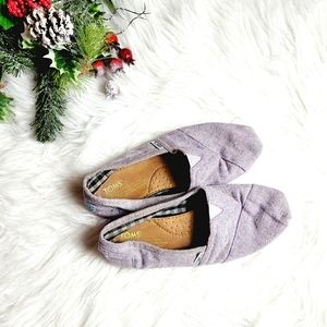 Toms | Shoes | Toms Purple Herringbone With Pink Soles Shoes | Poshmark